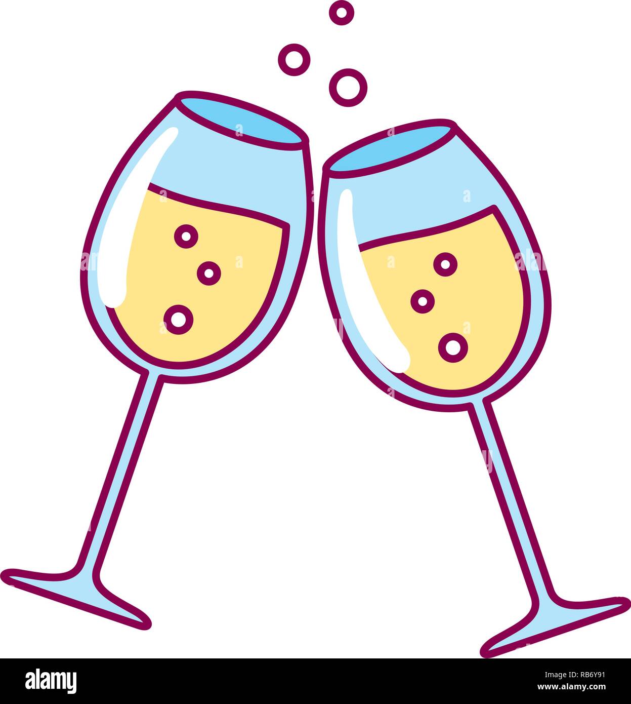 champagne cups celebration Stock Vector Image & Art - Alamy