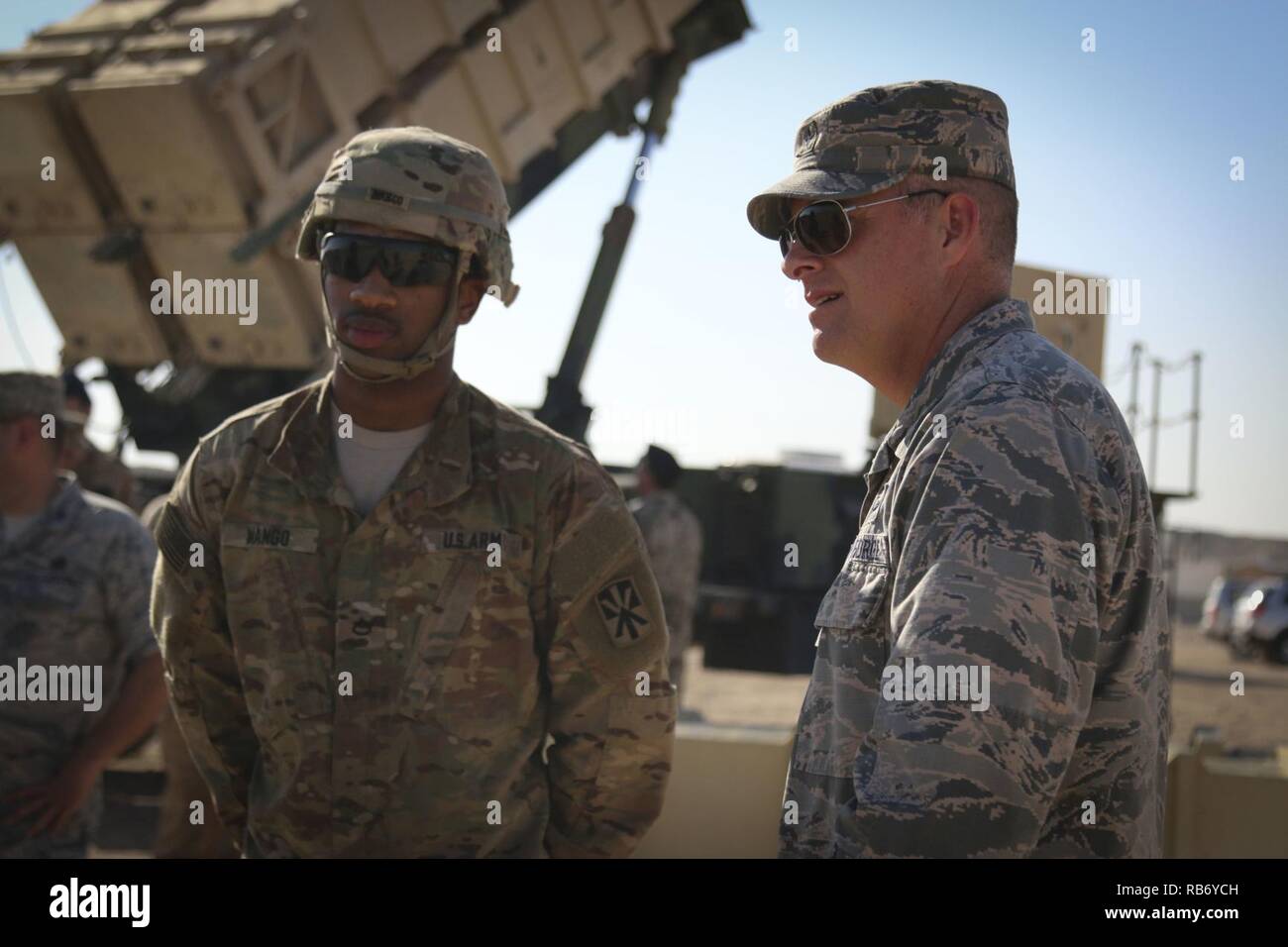 Brig. Gen. Darren James, commander of the 379th Air Expeditionary Wing ...