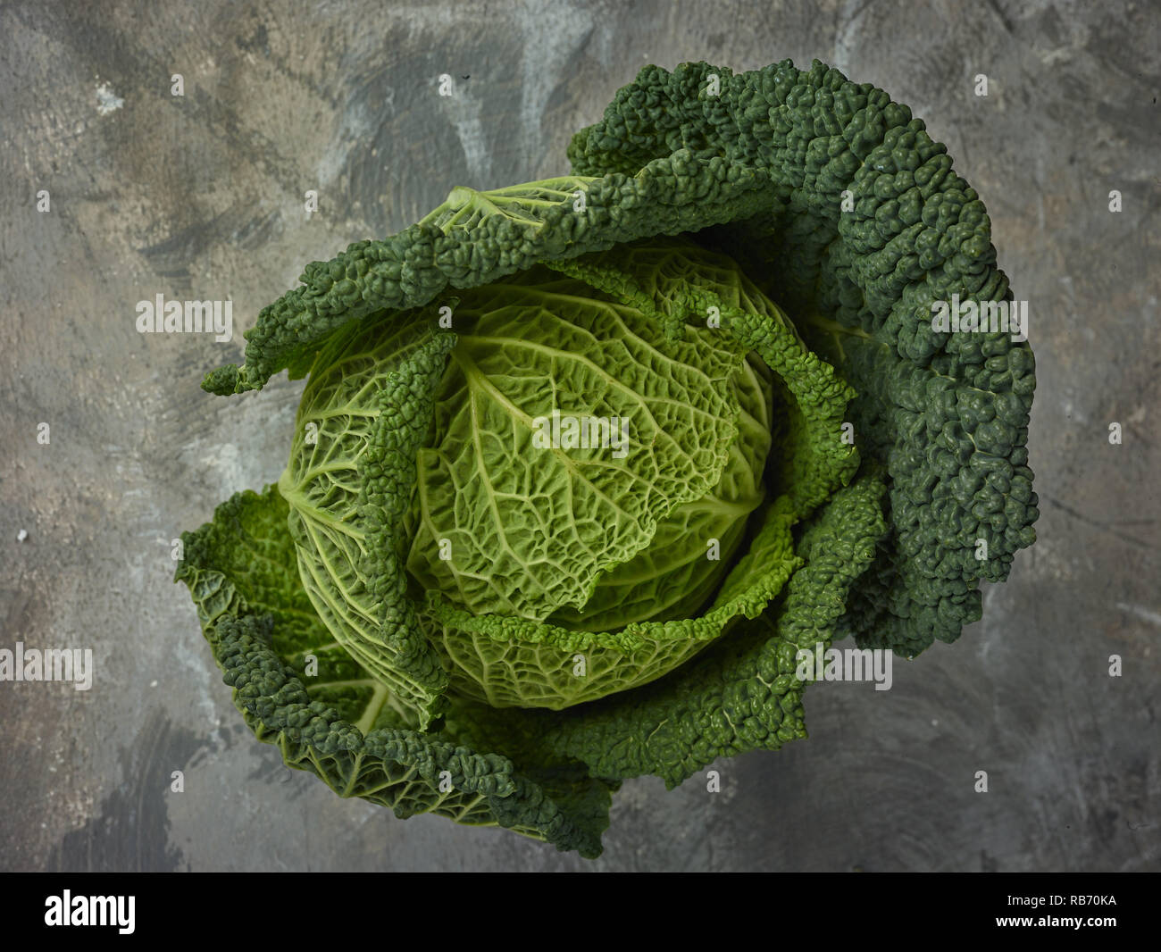 Savoy cabbage close-up vegetable food photograph showing structure and ...