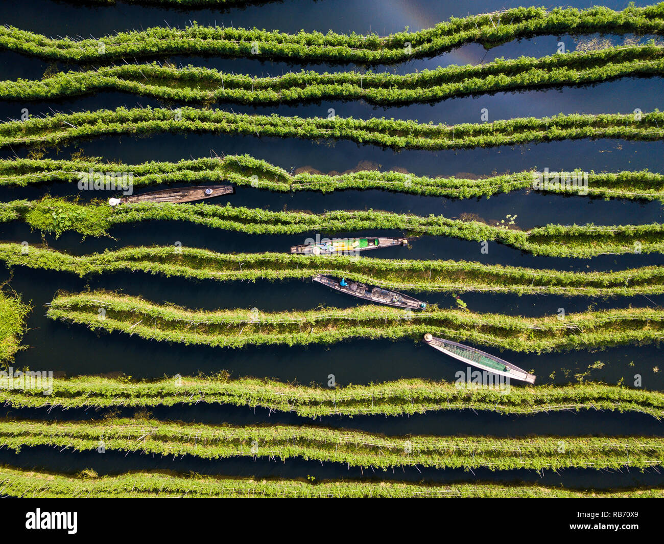 Inle lake myanmar aerial hi-res stock photography and images - Alamy