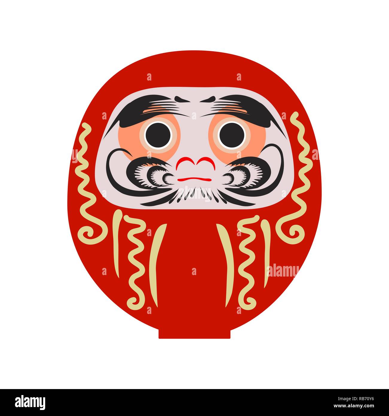 Daruma - Japanese traditional doll. Roly-poly toy. The annual new year ...