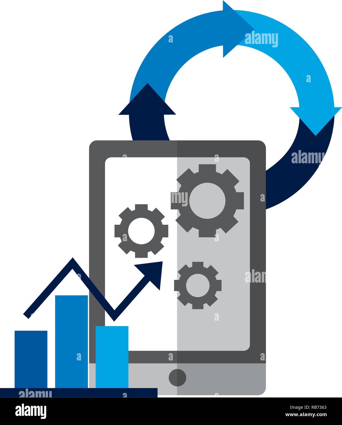 Cloud pie chart Stock Vector Images - Alamy