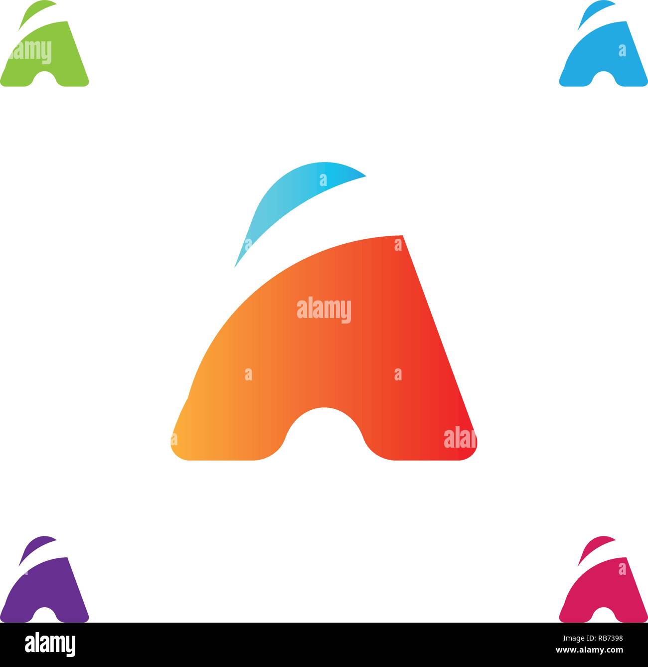 Letter A Abstract creative logo template vector illustration - vector ...