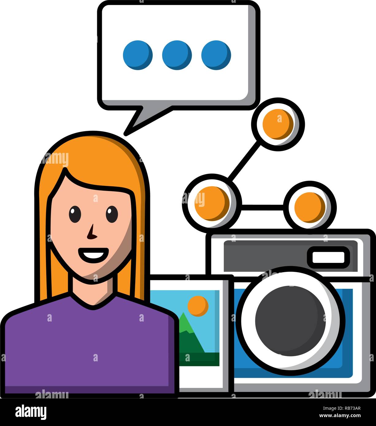 social media design Stock Vector Image & Art - Alamy