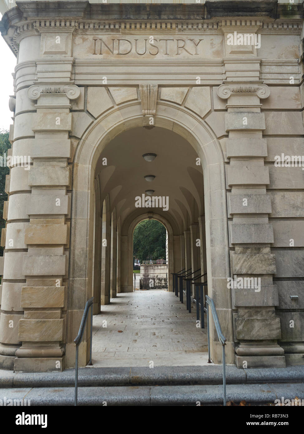 Hallway and entryway to New Orleans Municipal Auditorium Stock Photo ...