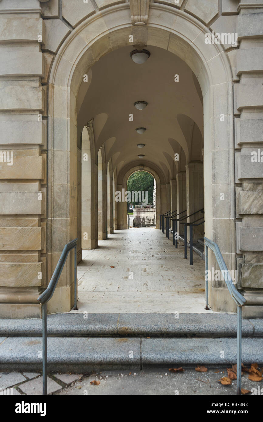 Hallway and entryway to New Orleans Municipal Auditorium Stock Photo ...