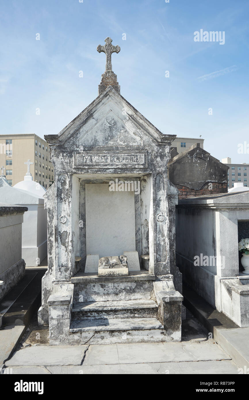 Tomb at St. Louis Cemetery, New Orleans, Louisiana Stock Photo - Alamy