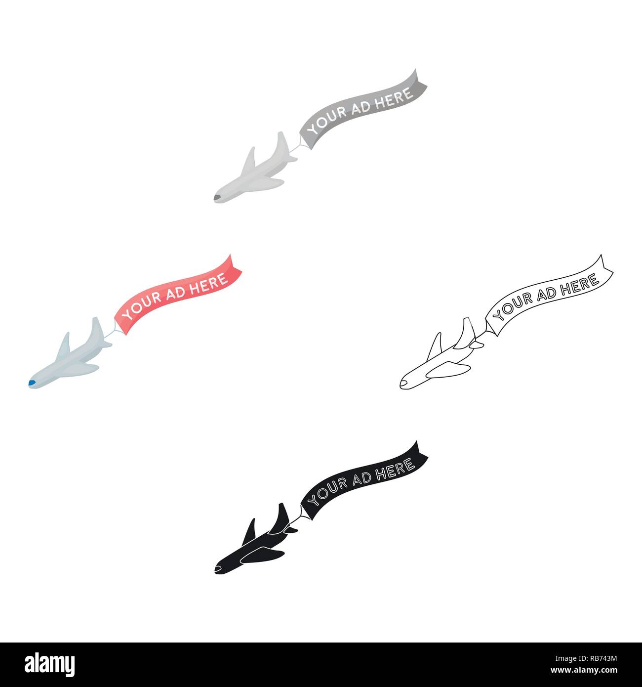 Inflight airplane Stock Vector Images - Alamy