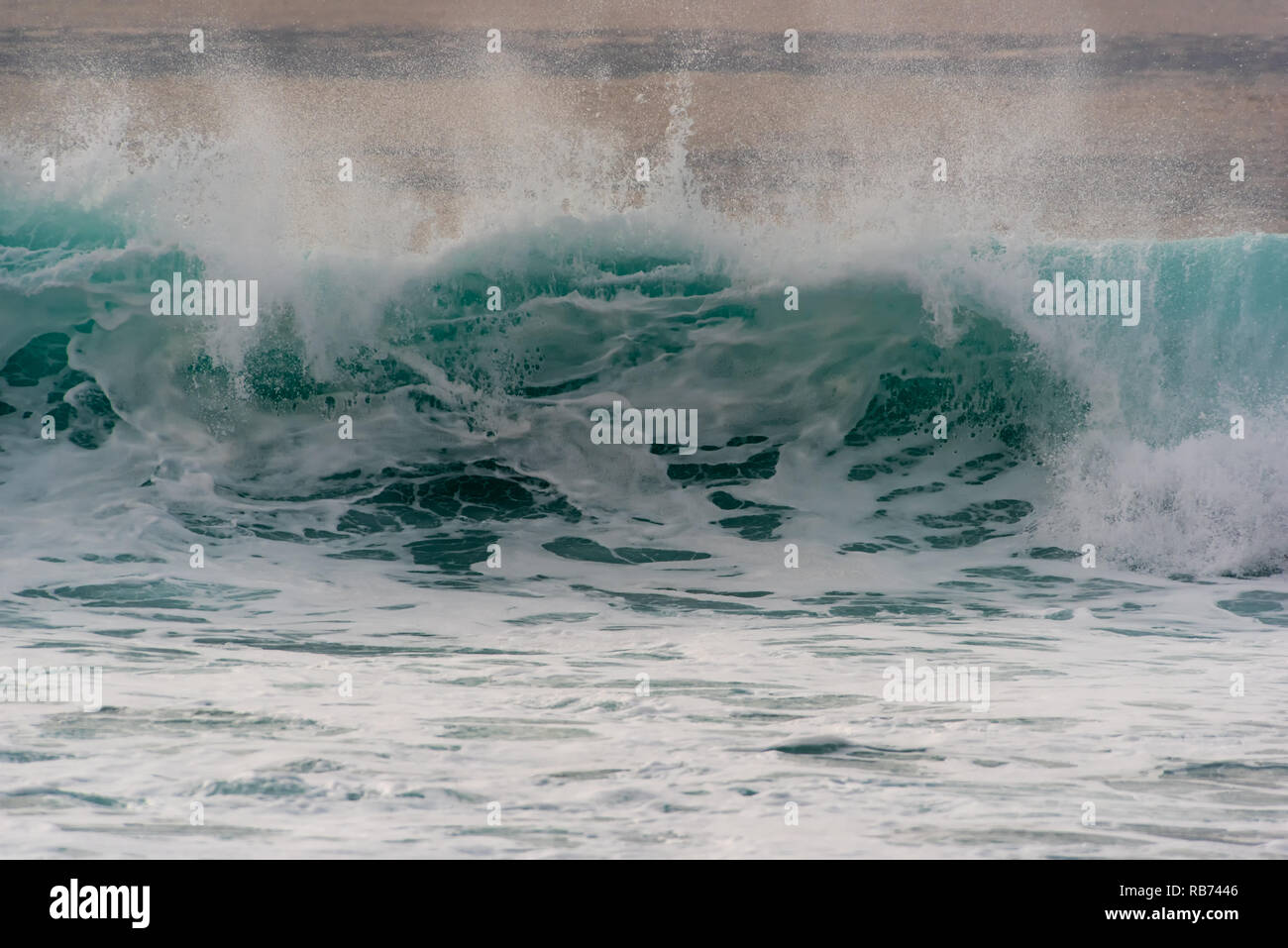 water breaking in a beach, texture pathern background Stock Photo - Alamy