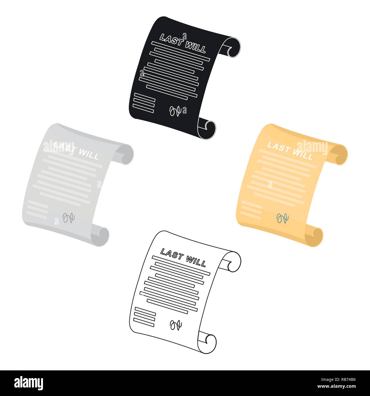 Contract of inheritance Stock Vector Images - Alamy