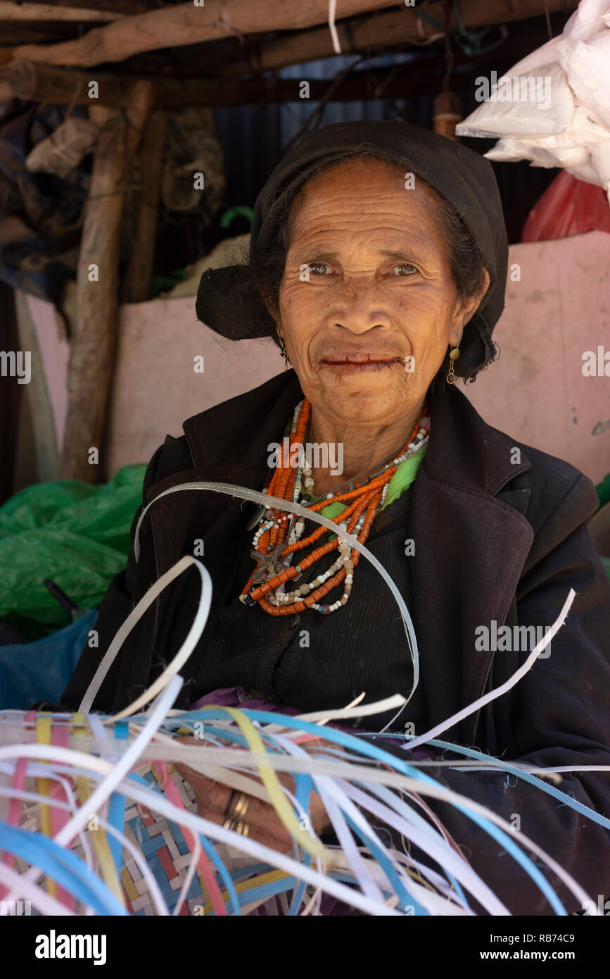 Elderly woman plastic recycle hi-res stock photography and images - Alamy