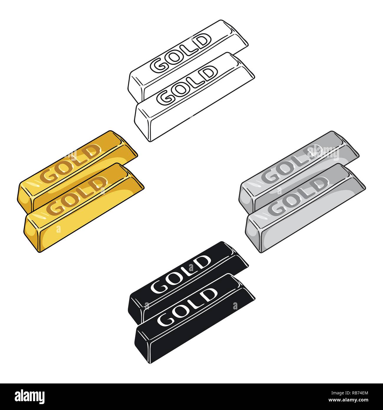 Cartoon gold reserve hi-res stock photography and images - Alamy