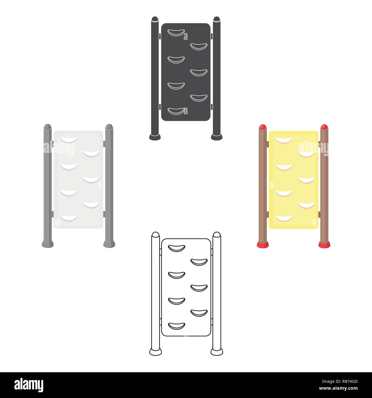 Horizontal exercise ladder Stock Vector Images - Alamy
