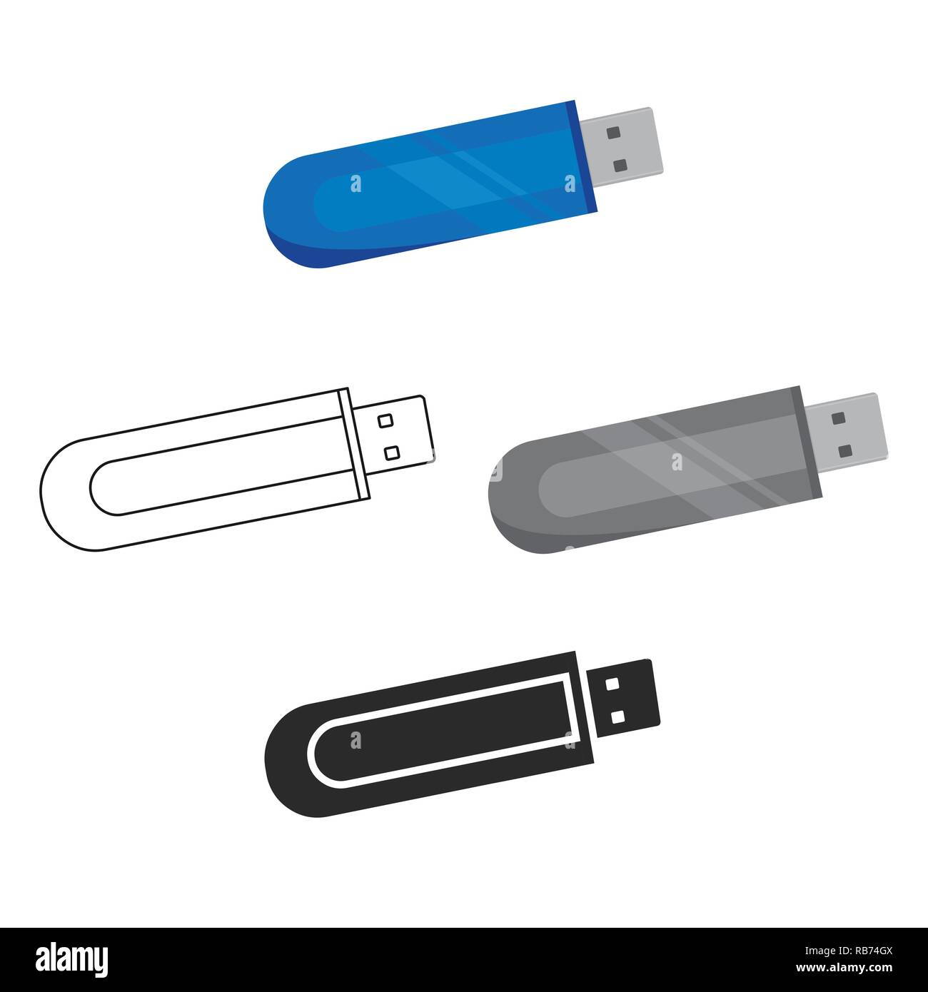 Cartoon pen drive hi-res stock photography and images - Alamy