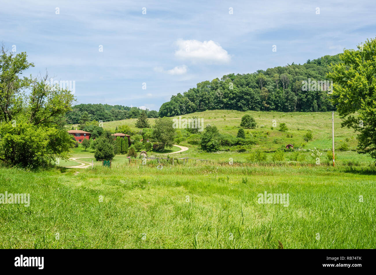 Landscape in rural Wisconsin Stock Photo - Alamy