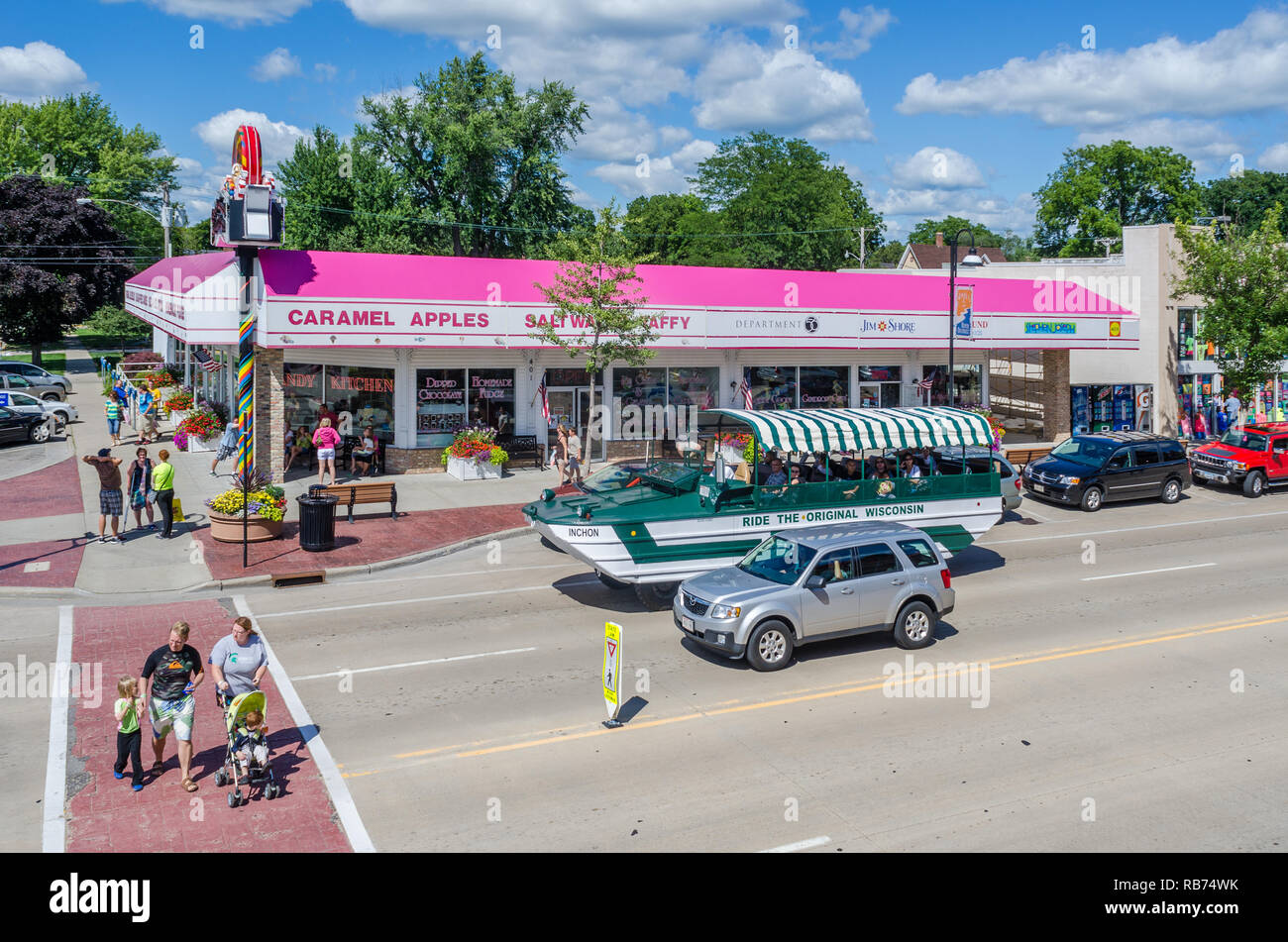 Buildings in Wisconsin Dells Stock Photo - Alamy