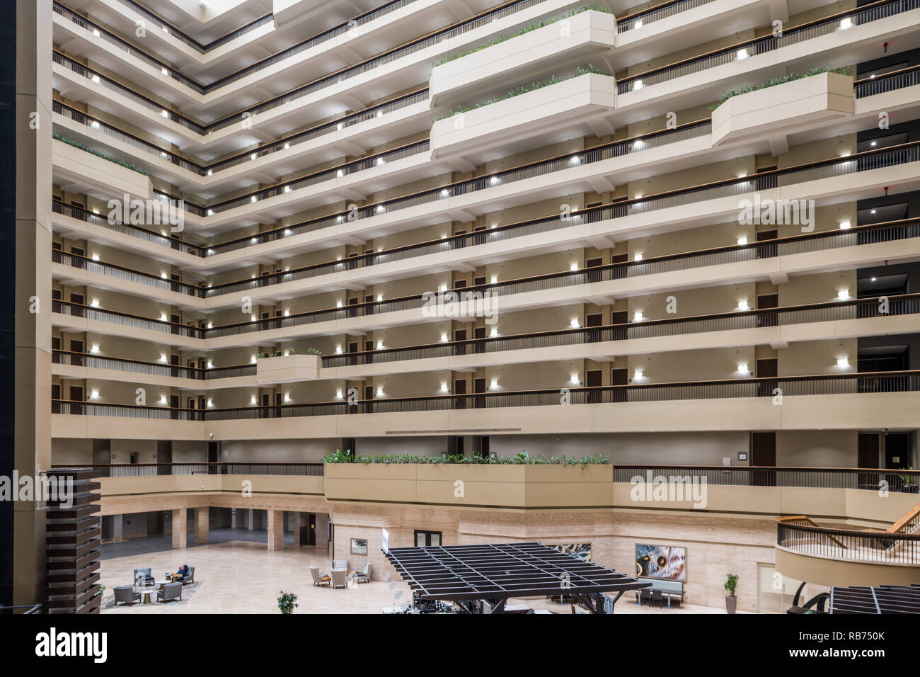 Interior of the Westin Chicago Northwest hotel Stock Photo - Alamy