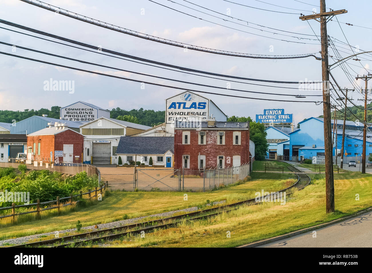 Industrial buildings in Pittsburgh Stock Photo - Alamy