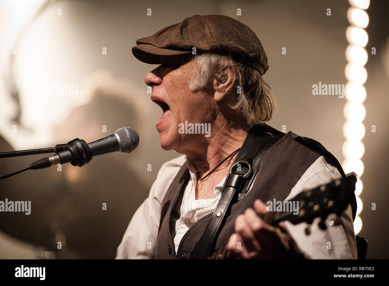 The Danish rock musician, singer and songwriter Kim Larsen performs a ...