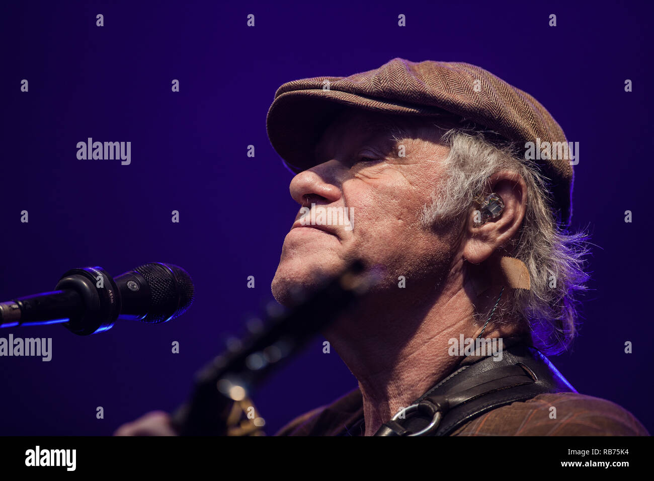 The Danish rock musician, singer and songwriter Kim Larsen performs a ...