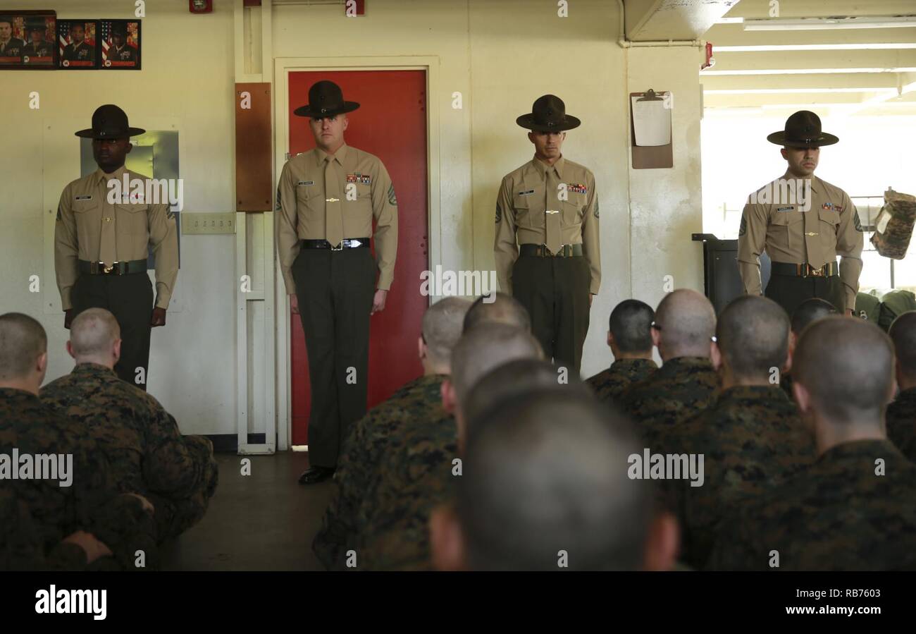 Drill instructors of Delta Company, 1st Recruit Training Battalion, are ...