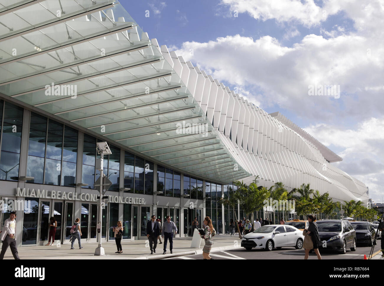Art Basel Miami Beach day one public viewing held at the Miami Beach ...