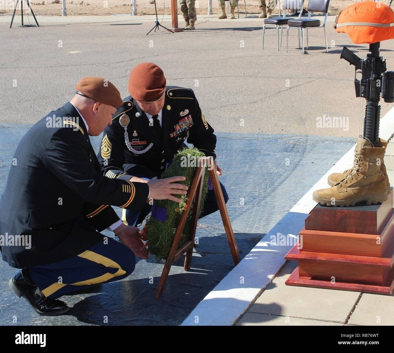 Task Force Sinai Deputy Commander, Col. Edward Hausknecht, and Command Sgt. Maj. Garrick ...