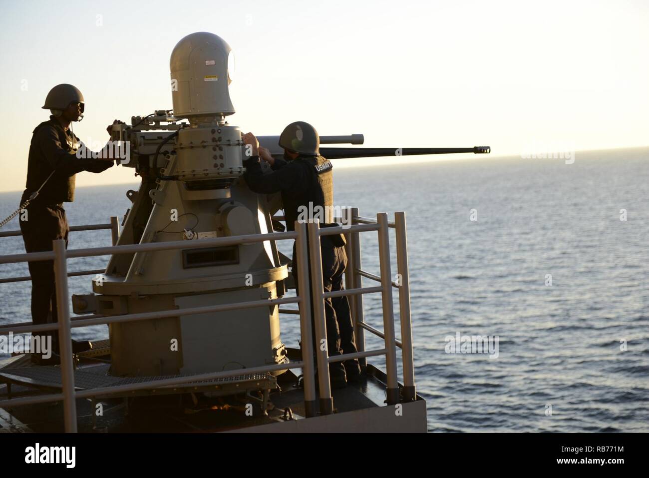 ATLANTIC OCEAN (Dec. 12, 2016) Petty Officer 3rd Class Jacob Beal, a ...