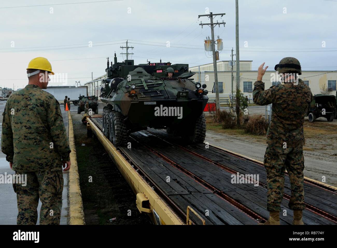 U.S. Marine with 2D Transportation Battalion, 2nd Marine Logistics ...