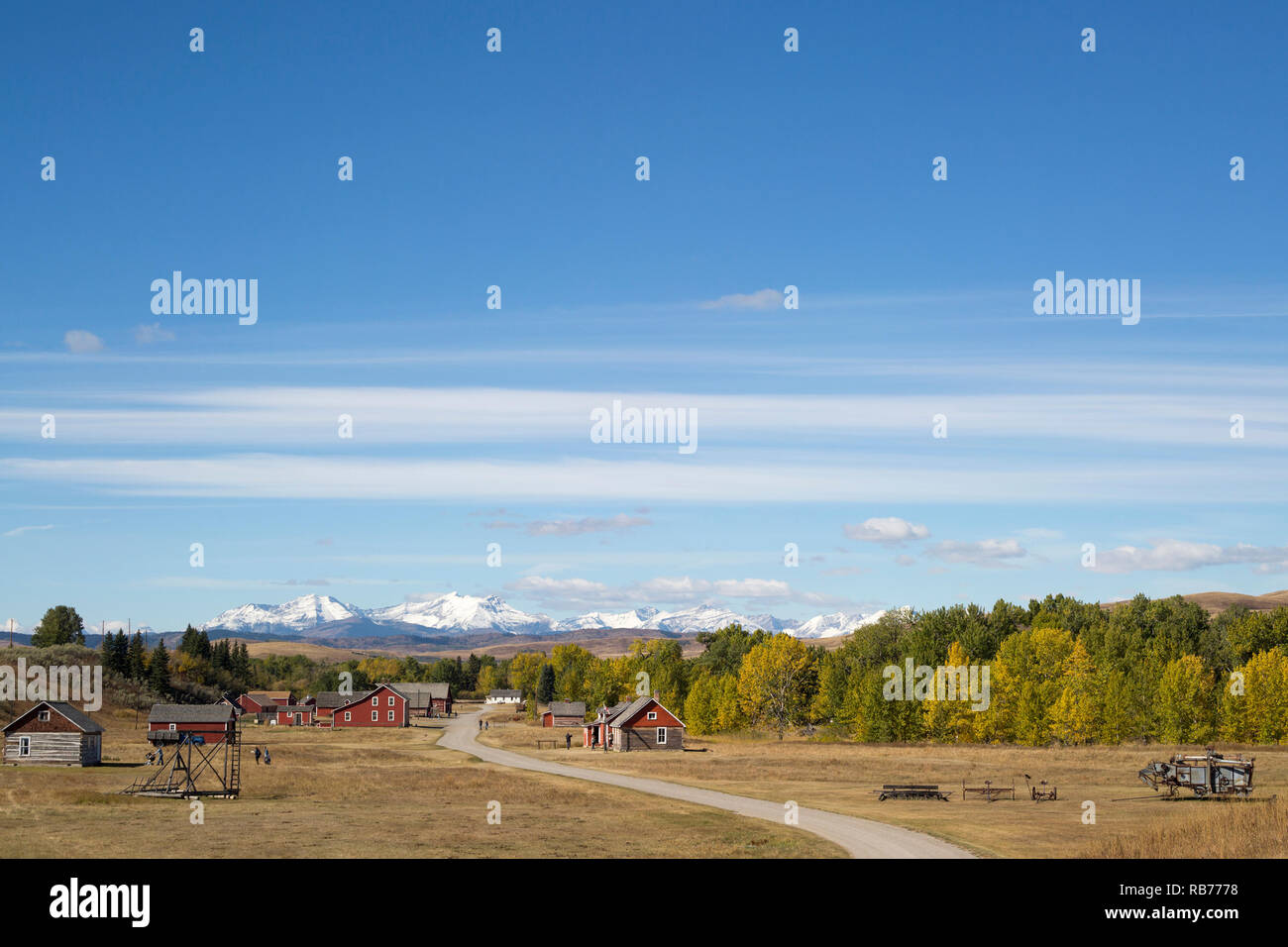 Bar U Ranch National Historic Site, a working ranch in the Rocky ...