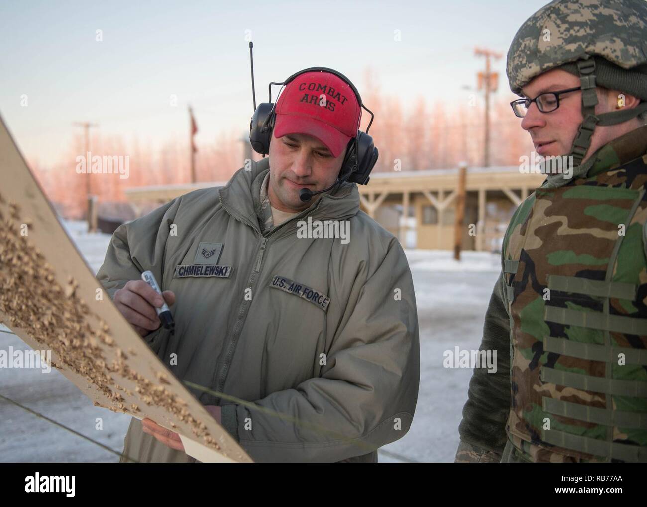 U.S. Air Force Staff Sgt. Gregory Chmielewski, a 354th Security Forces ...