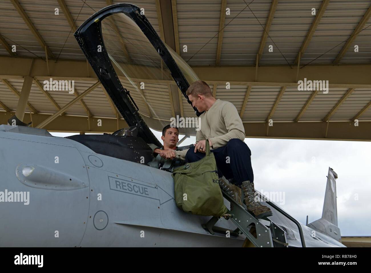 U.S. Air Force Capt. Michael Arnold, 77th Fighter Squadron pilot ...