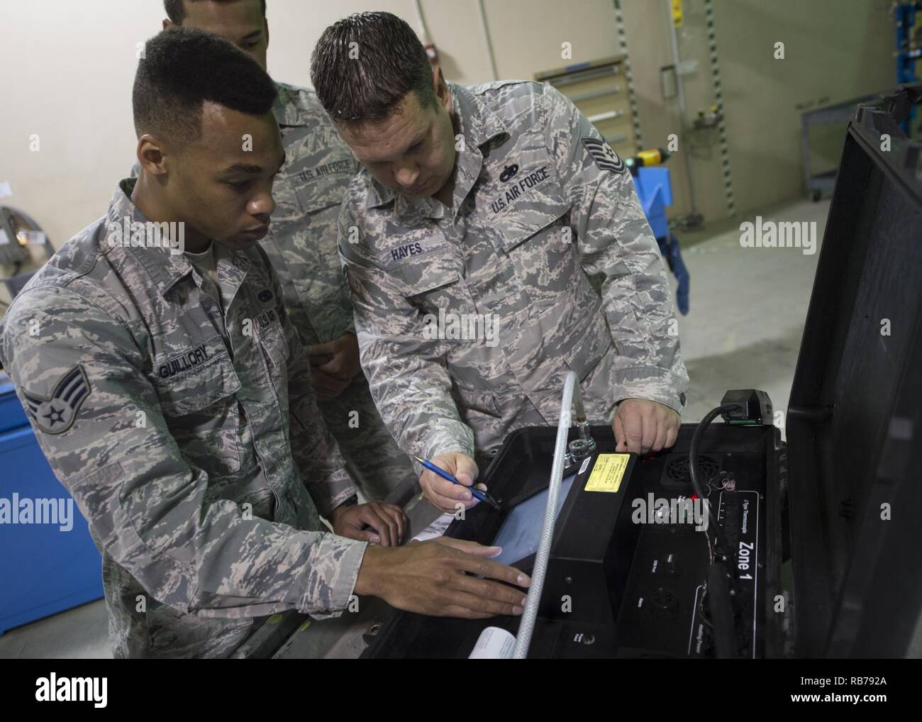 Senior Airman Devon Guillory and Tech. Sgt. Adam Hayes, 49th ...