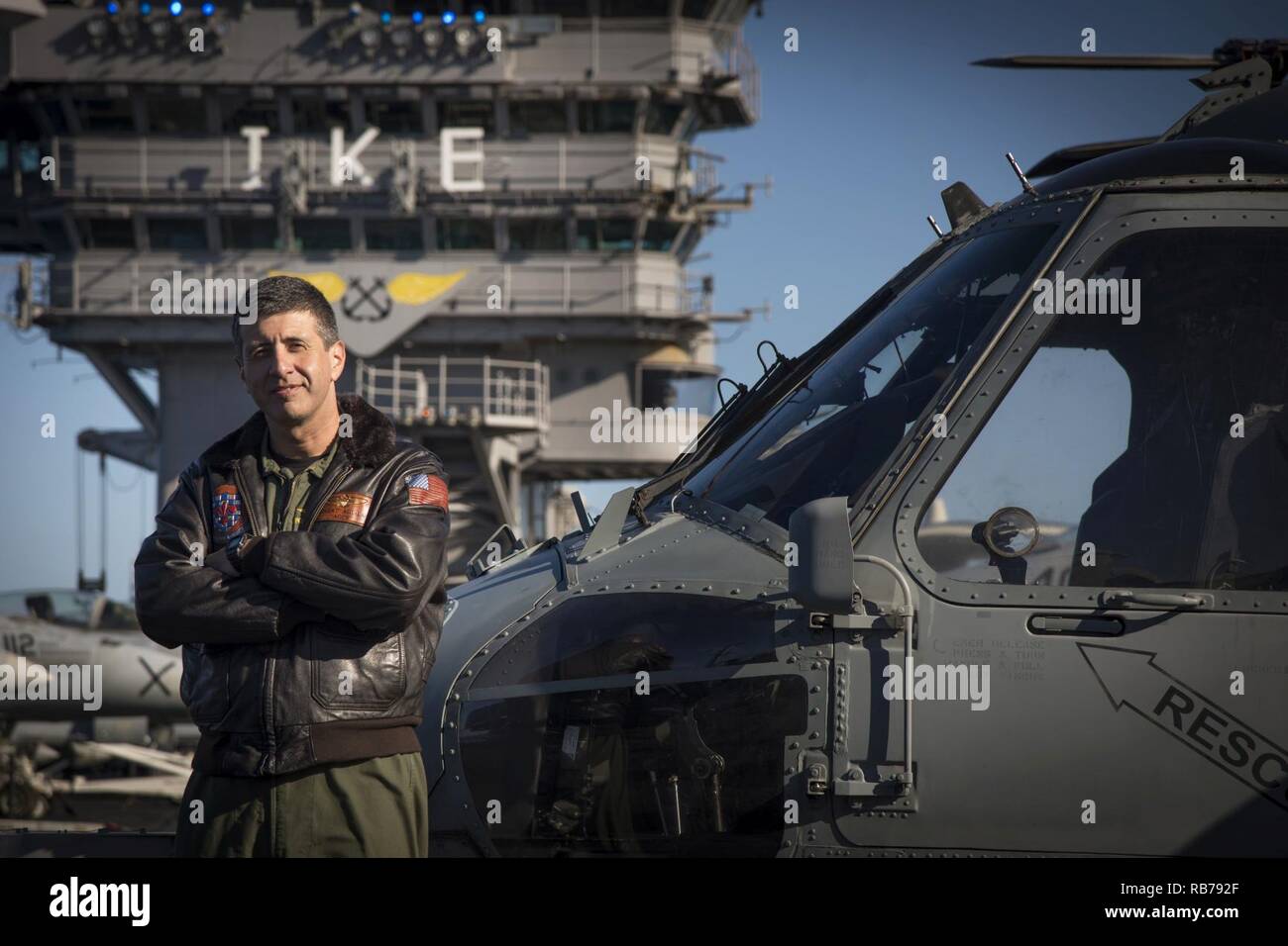 MEDITERRANEAN SEA (Dec. 12, 2016) Capt. Robert Aguilar, executive ...