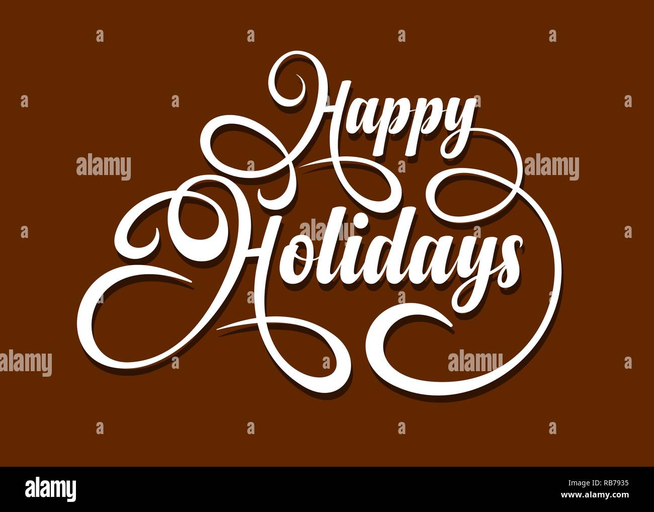 Happy Holidays text Stock Vector Image & Art - Alamy