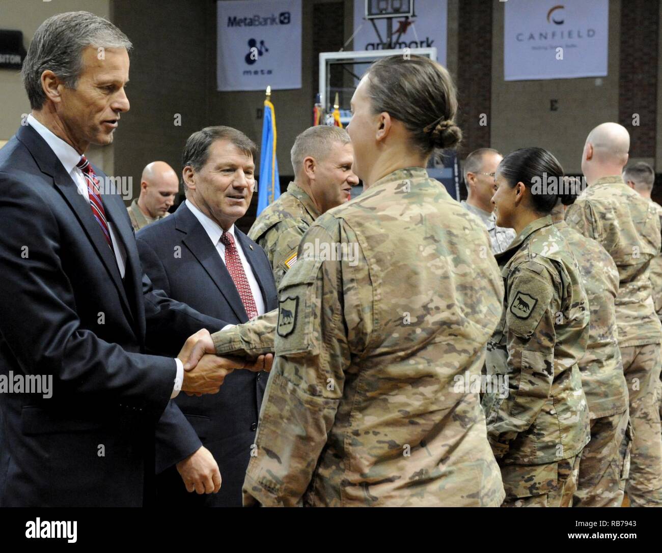 Left to right: U.S. Senators John Thune, Mike Rounds, and Maj. Gen. Tim ...