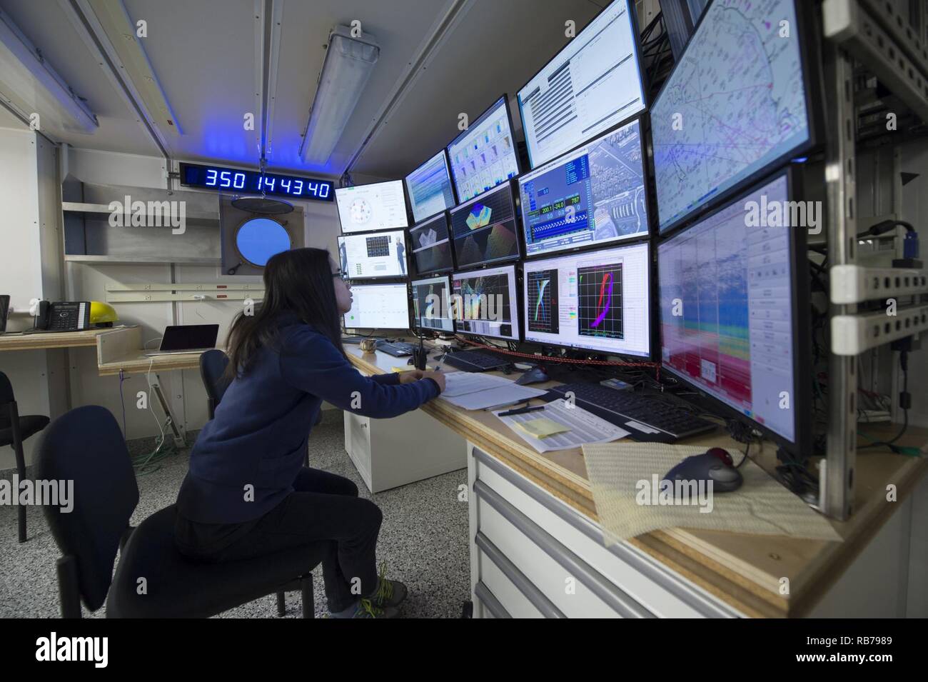 PACIFIC OCEAN (Dec. 15, 2016) Celia Ou, a graduate student at Scripps ...