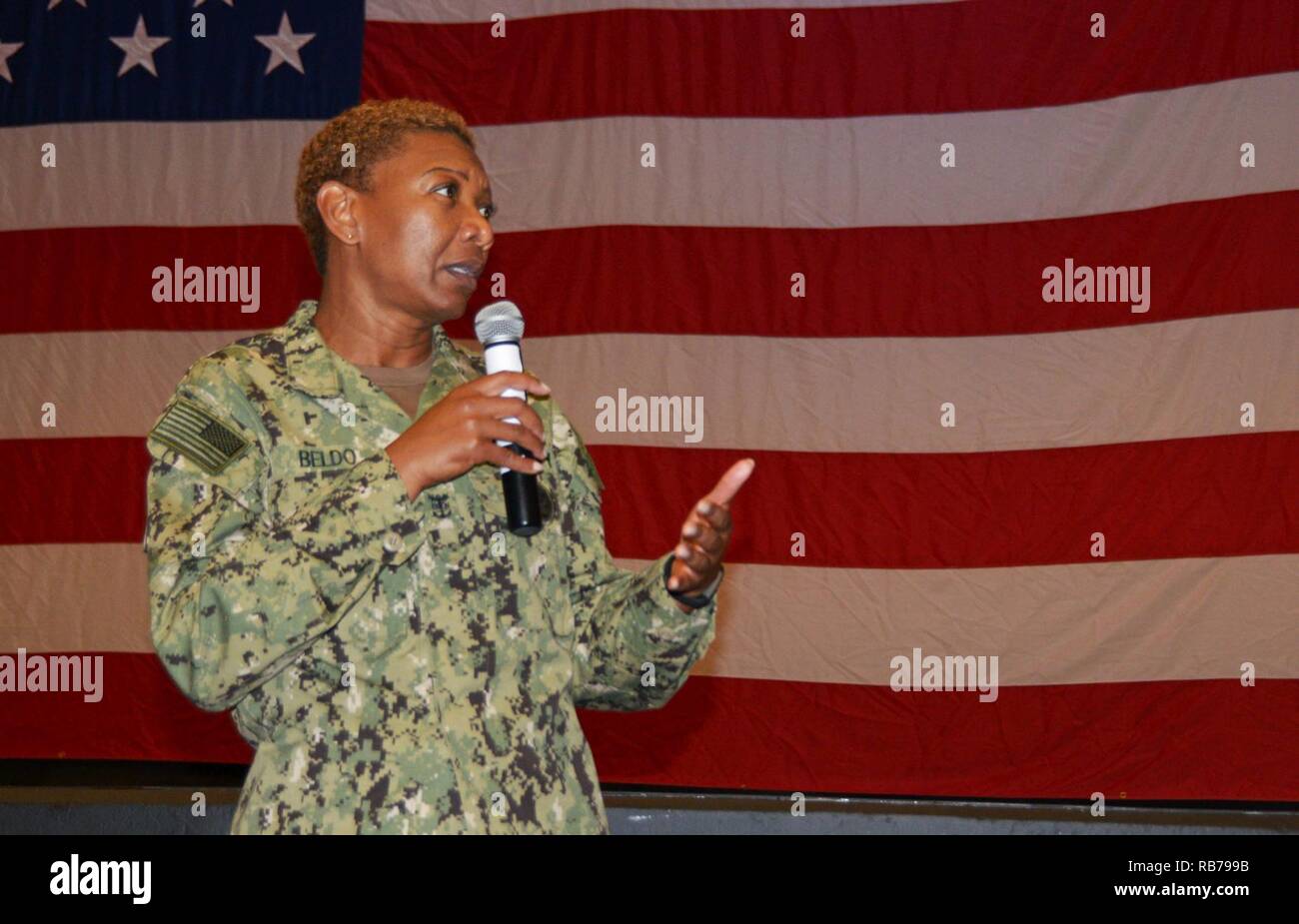 SANTA RITA, Guam (Dec. 15, 2016) Fleet Master Chief April Beldo ...