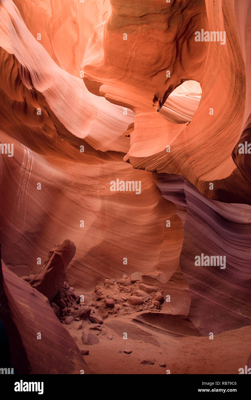 A Pathway in Lower Antelope Canyon, located in Arizona Stock Photo - Alamy