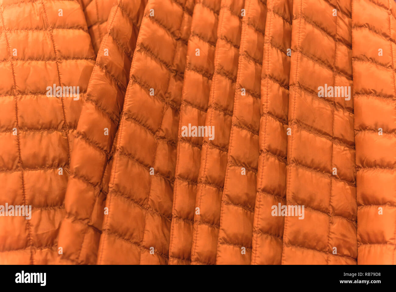 Row of women down jackets at American outdoor clothing store Stock ...
