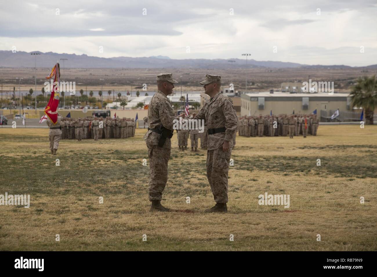 Lt. Col. Christopher T. Steele, outgoing commander and Lt. Col ...