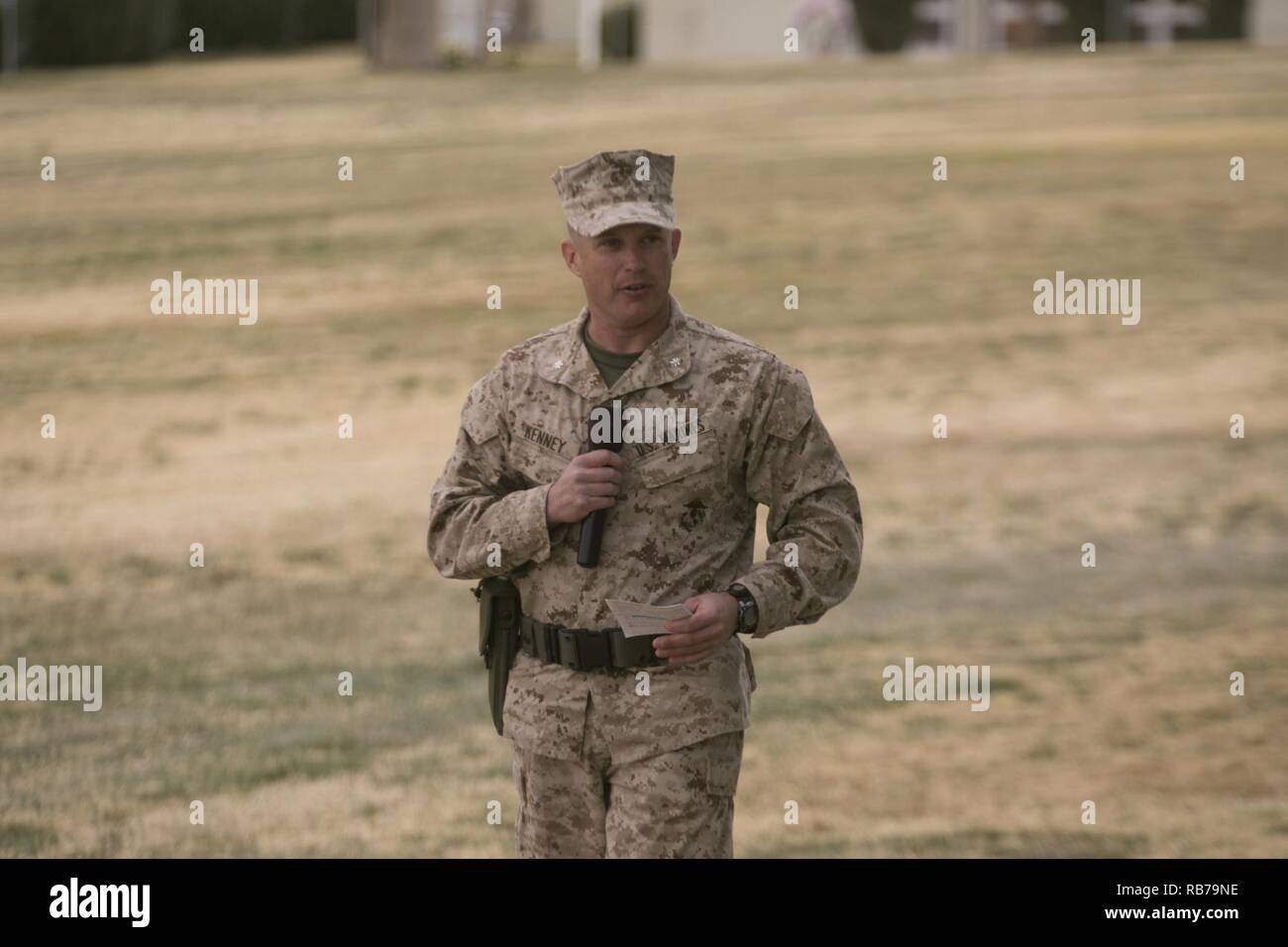 Lt. Col. Jonathan Q. Kenney, oncoming commander, 2nd Battalion, 7th ...