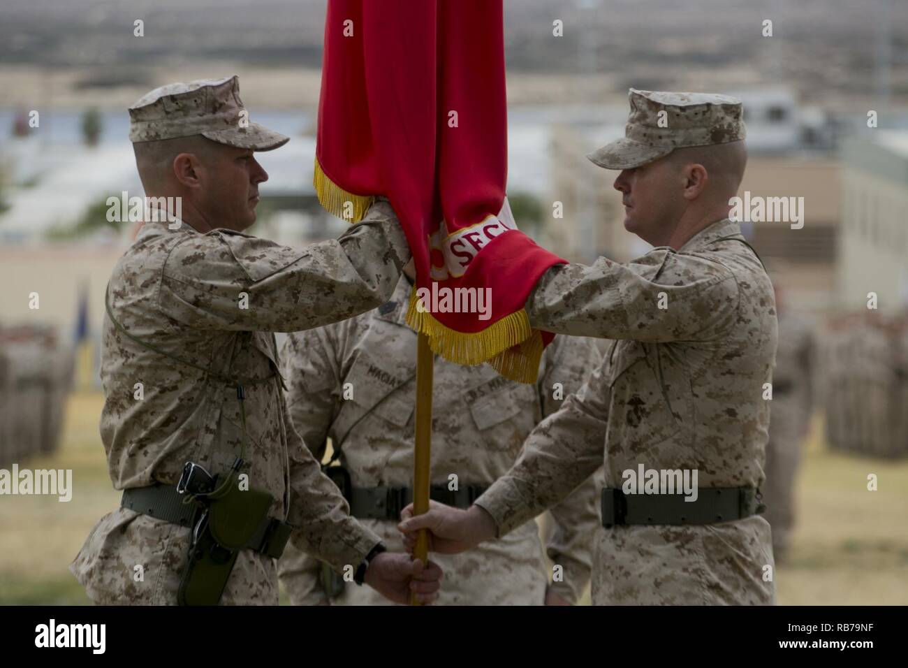 Lt. Col. Christopher T. Steele, outgoing commander and Lt. Col ...