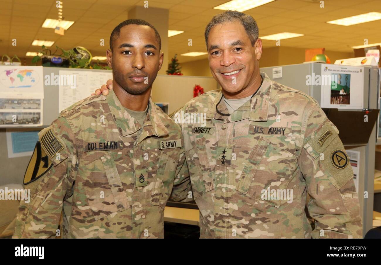 The U.S. Army Central commander, Lt. Gen. Michael Garrett, met with the ...