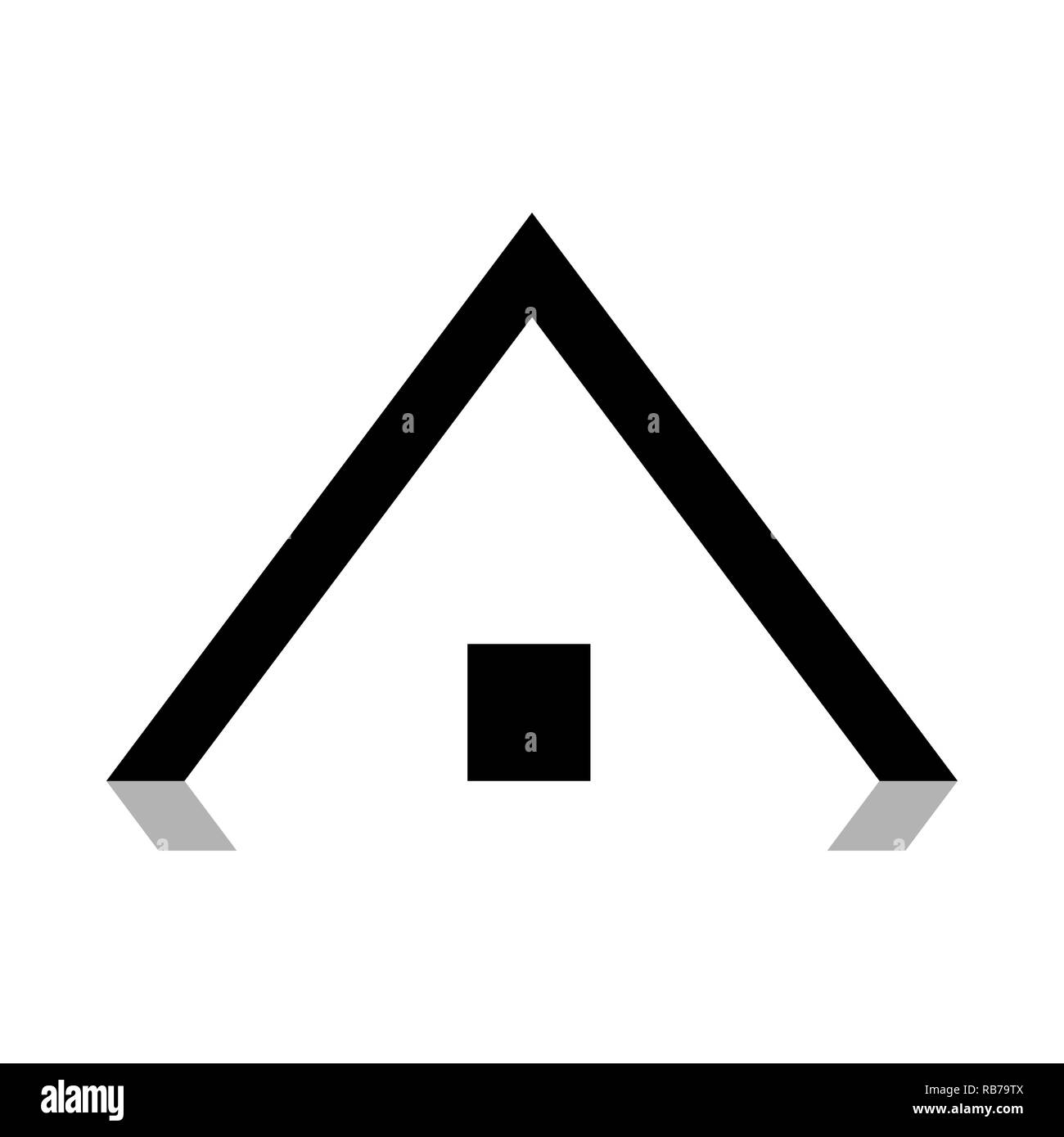 Back home logo design isolated on white background, vector illustration ...