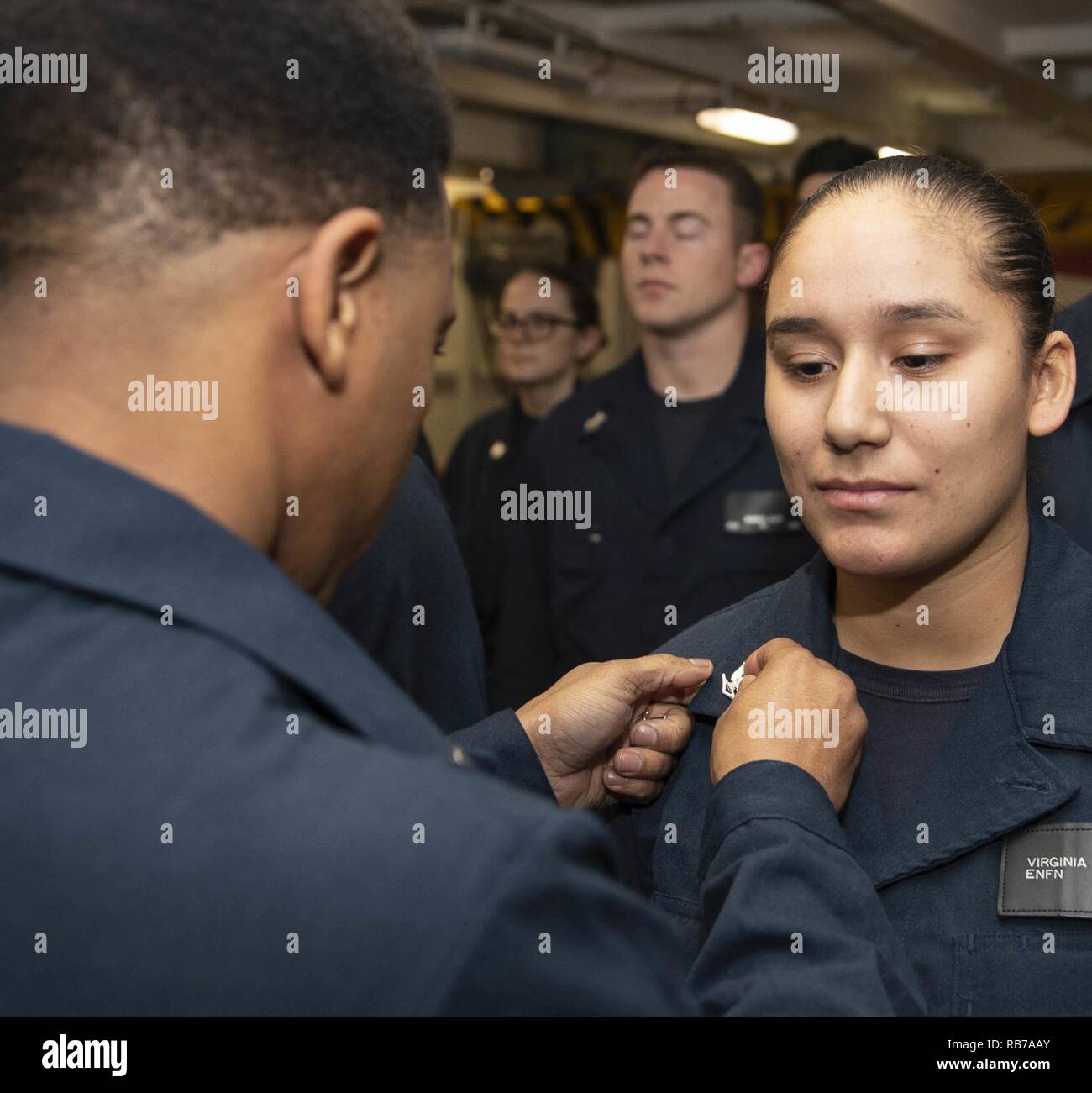 NEWPORT NEWS, Va. (Nov. 30, 2018) Engineman 3rd Class Virginia Valadez ...