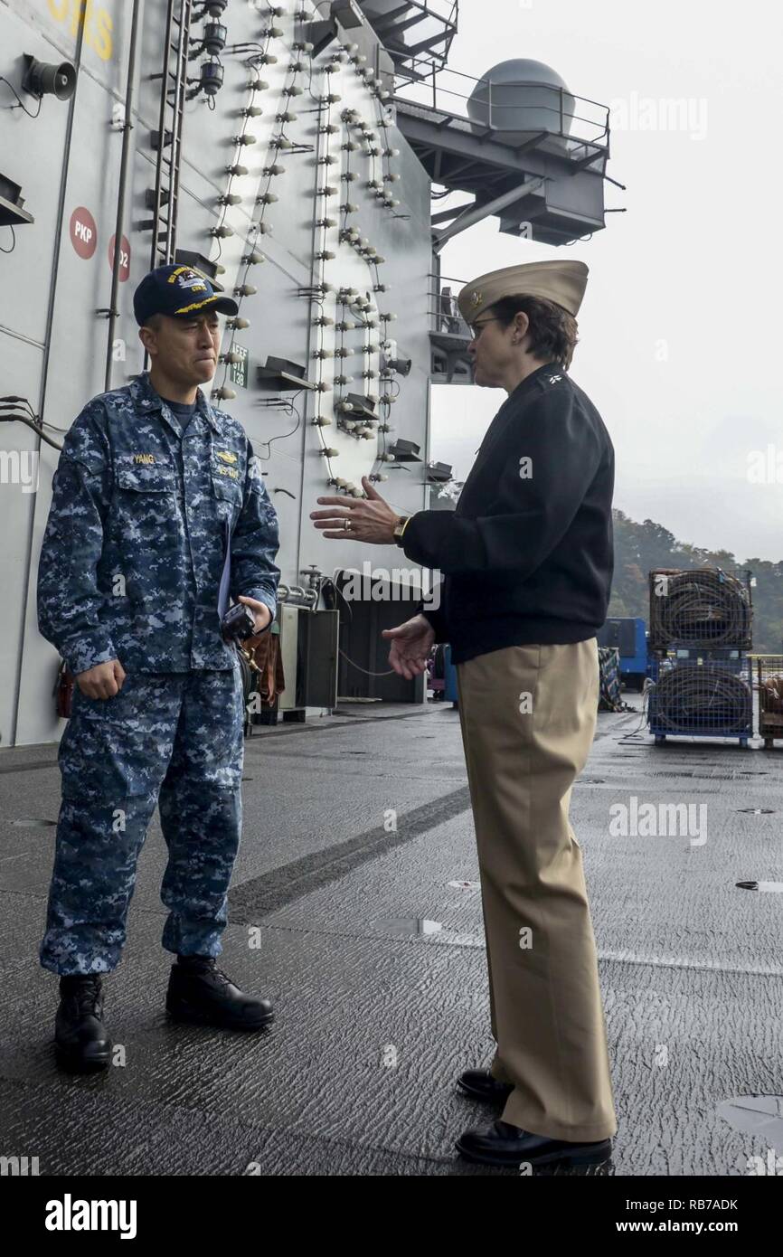 YOKOSUKA, Japan (Dec. 1, 2016) Navy Chief of Chaplains, Rear Adm ...