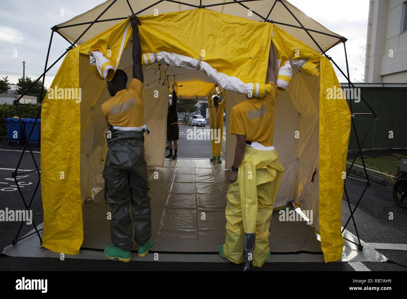 The hazardous material, or hazmat, team with the Robert M. Casey ...