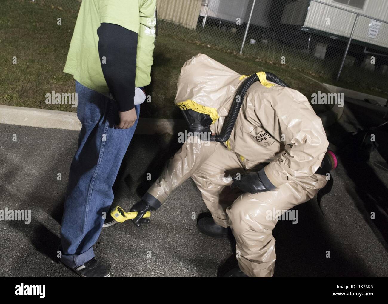 A member of the New York Fire Department’s Hazardous Materials Team ...