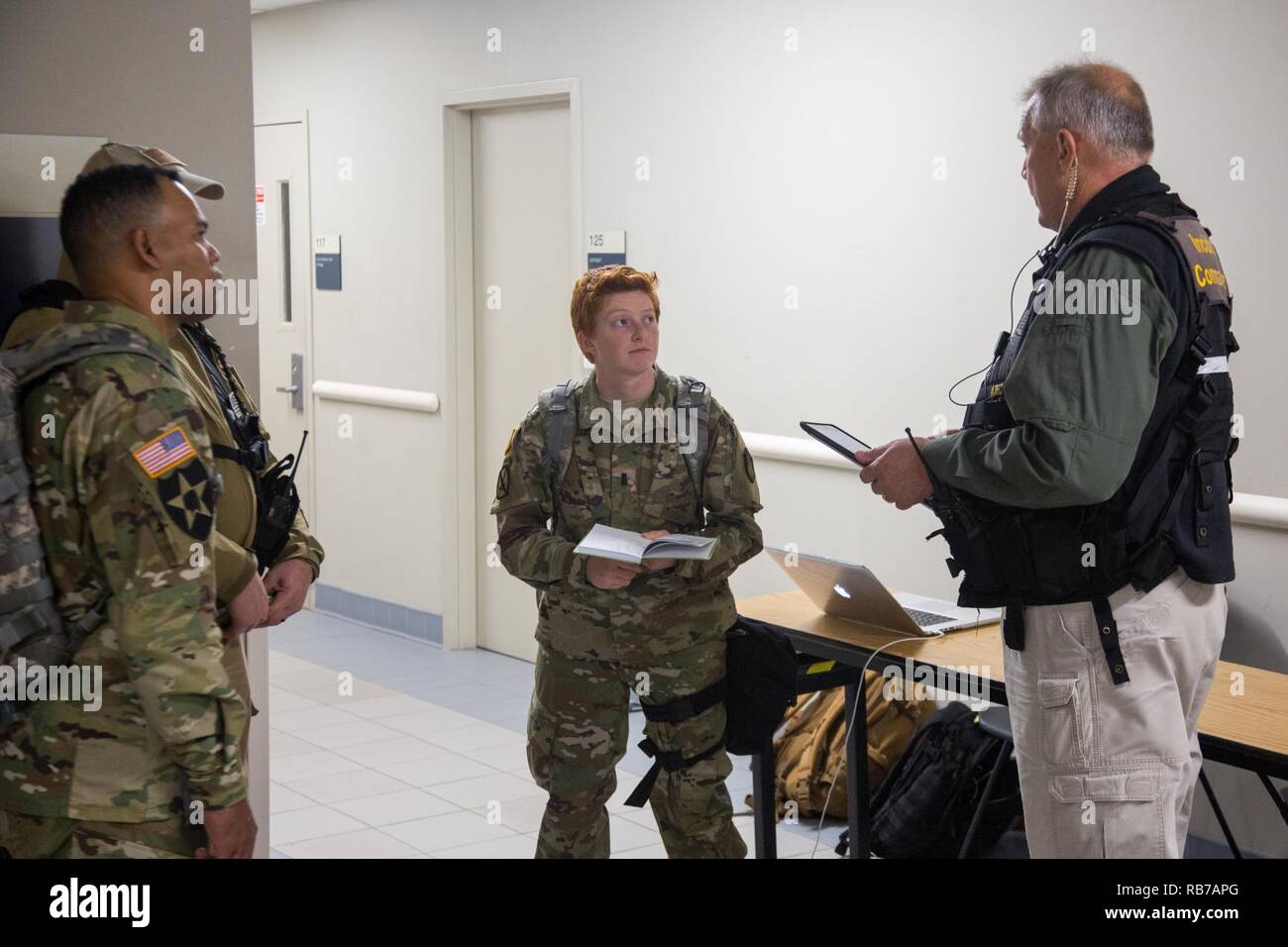 U.S. Army 1st Lt. Brittney Wudstrack, assigned to 59th CBRN Company ...